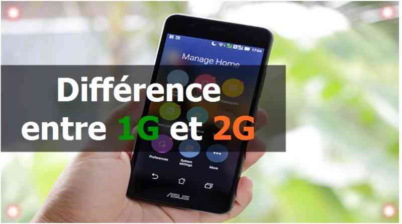 Différence entre 1G et 2G - WayToLearnX