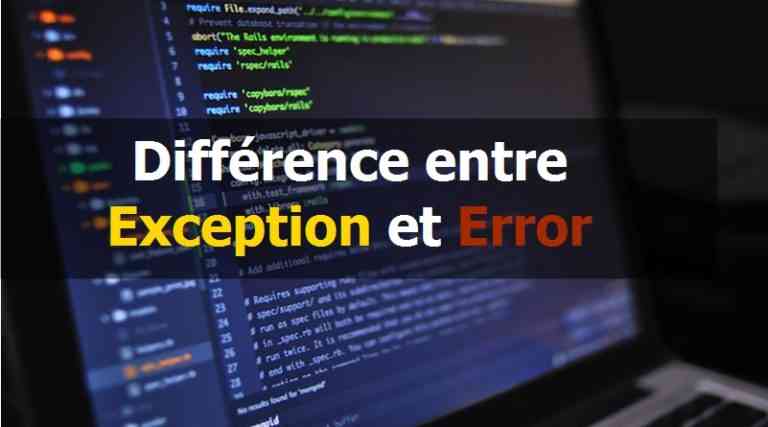 Différence entre Exception et Error en java - WayToLearnX