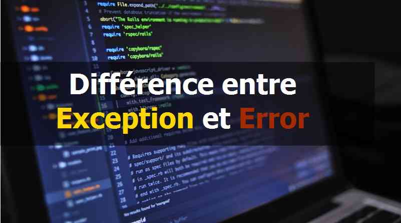 Différence entre Exception et Error en java - WayToLearnX