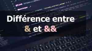 Différence entre & et && en C/C++ - WayToLearnX