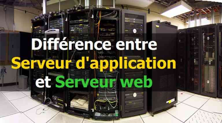 Différence entre Serveur d'application et Serveur web - WayToLearnX