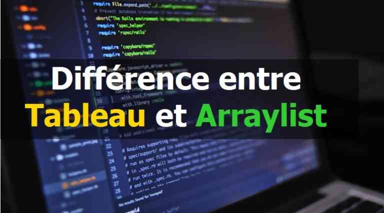 Différence entre Arraylist et List - WayToLearnX