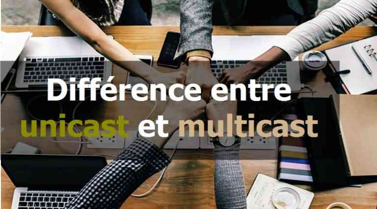 Différence entre unicast et multicast - WayToLearnX