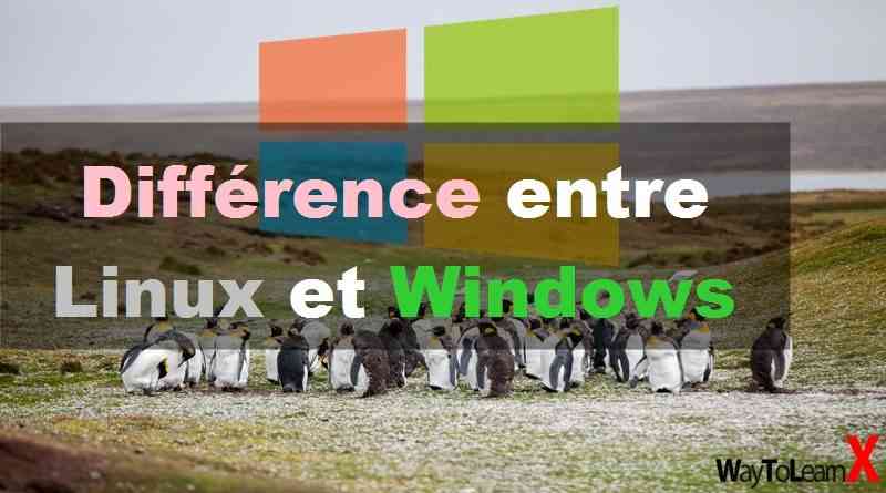 Différence entre Linux et Windows - WayToLearnX