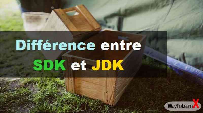 Différence entre SDK et JDK - WayToLearnX