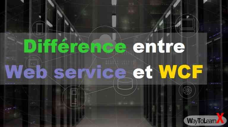 Différence entre Web service et WCF - WayToLearnX