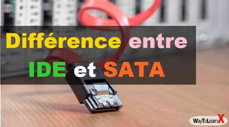 Différence entre IDE et SATA - WayToLearnX