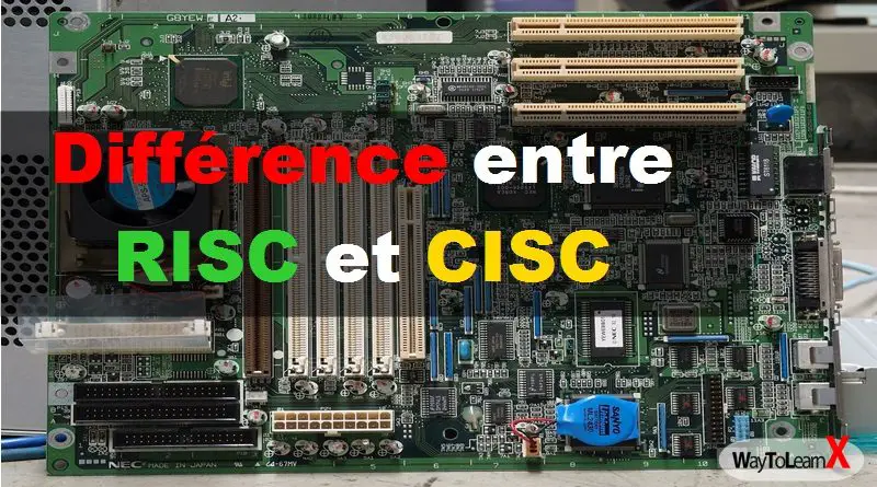 Différence entre RISC et CISC - WayToLearnX