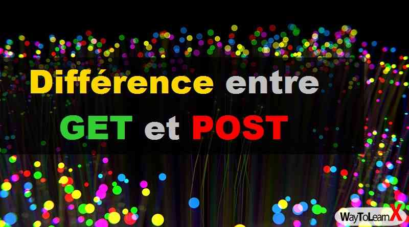 Différence entre GET et POST - WayToLearnX