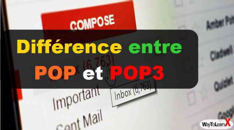 Différence entre POP et POP3 - WayToLearnX