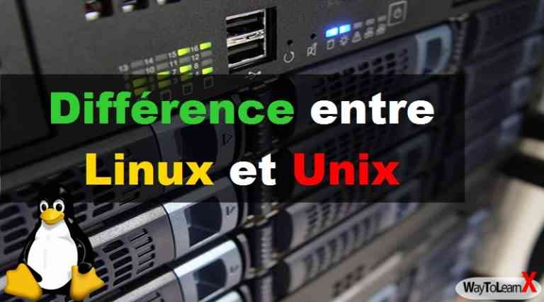 Différence entre Linux et Unix - WayToLearnX