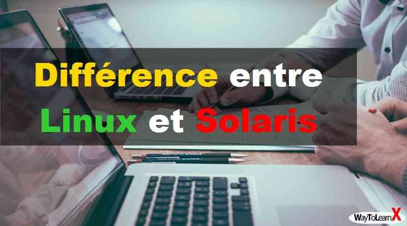 Différence entre Linux et Solaris - WayToLearnX