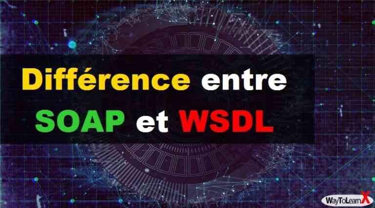 Différence entre SOAP et WSDL - WayToLearnX
