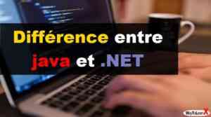 Différence entre java et .NET - WayToLearnX