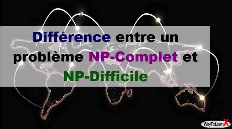Différence entre un problème NP-Complet et NP-Difficile - WayToLearnX