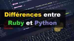 Différence entre Ruby et Python - WayToLearnX
