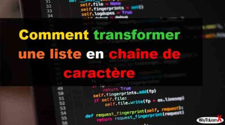 Comment Transformer Une Chaîne De Caractère En Liste Python Waytolearnx