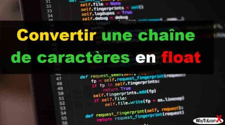 Convertir Une Chaîne De Caractères En Float Python Waytolearnx