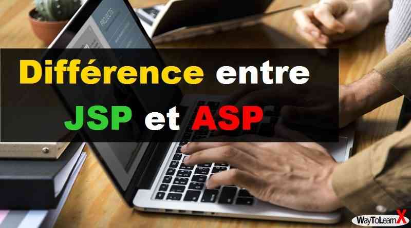 Différence entre JSP et ASP - WayToLearnX