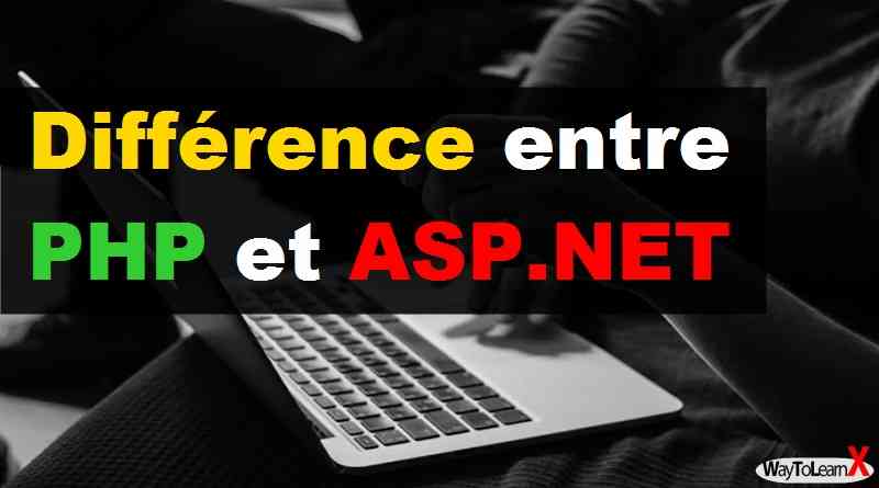Différence entre PHP et ASP.NET - WayToLearnX