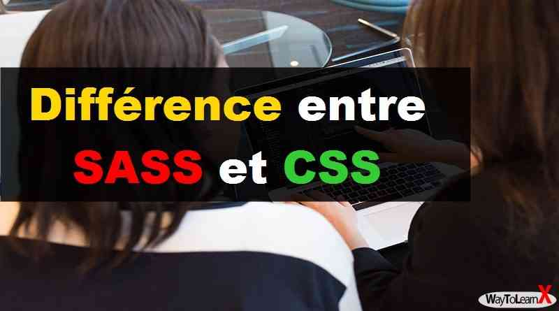 Différence entre SASS et CSS - WayToLearnX