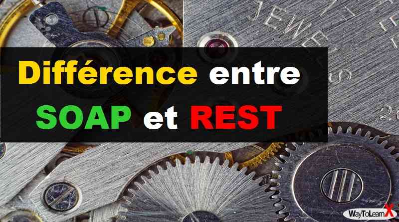 Différence entre SOAP et REST - WayToLearnX