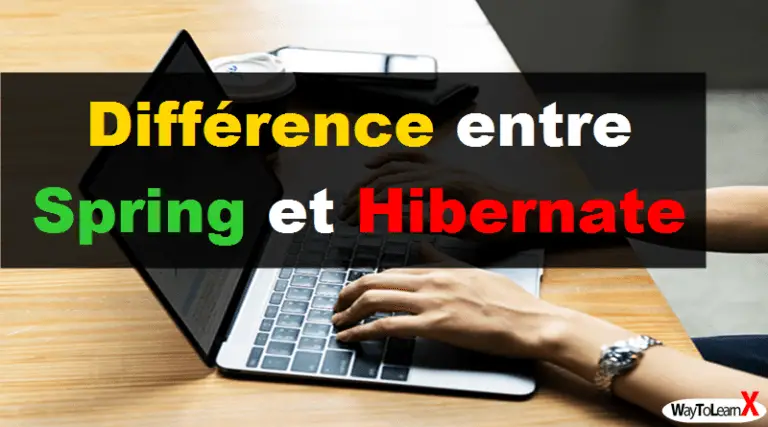 Différence entre Spring et Hibernate - WayToLearnX