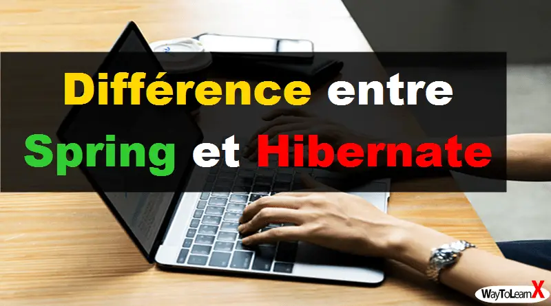 Différence entre Spring et Hibernate - WayToLearnX