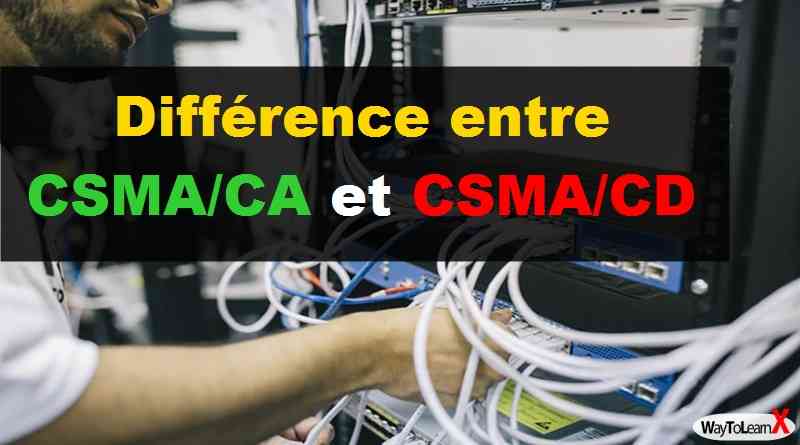 Différence entre CSMA/CA et CSMA/CD - WayToLearnX