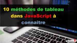 QCM Javascript - Partie 1 - WayToLearnX