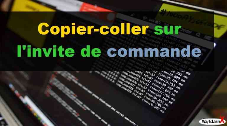 Copier-coller sur l'invite de commande - Windows 10 - WayToLearnX