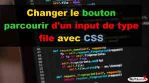 Changer le bouton parcourir d'un input de type file avec CSS - WayToLearnX