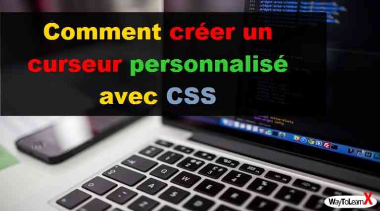 Comment créer un curseur personnalisé avec CSS - WayToLearnX