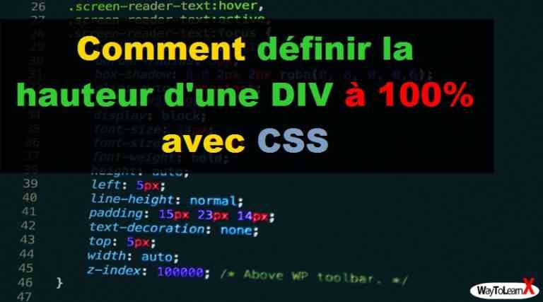Comment aligner un bloc DIV horizontalement avec CSS - WayToLearnX