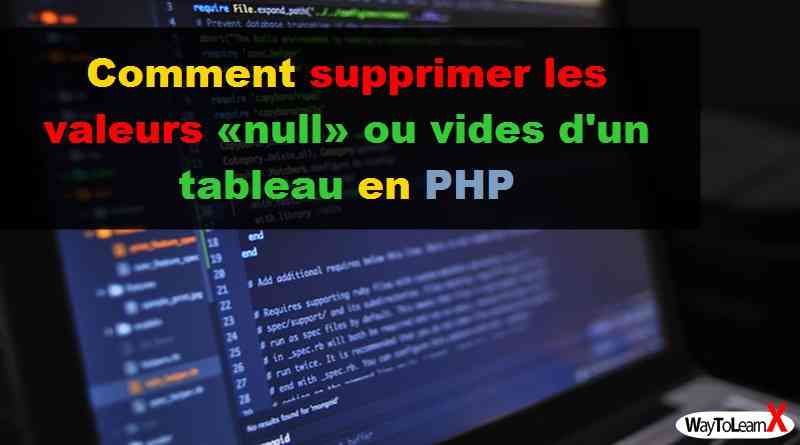 Comment calculer la somme d'un tableau en PHP - WayToLearnX