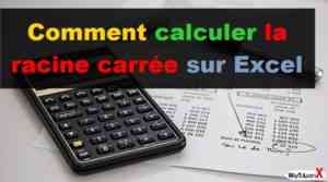 Comment calculer la racine carrée sur Excel - WayToLearnX