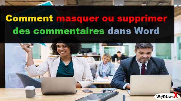 Comment ajouter un commentaire sur Word - WayToLearnX