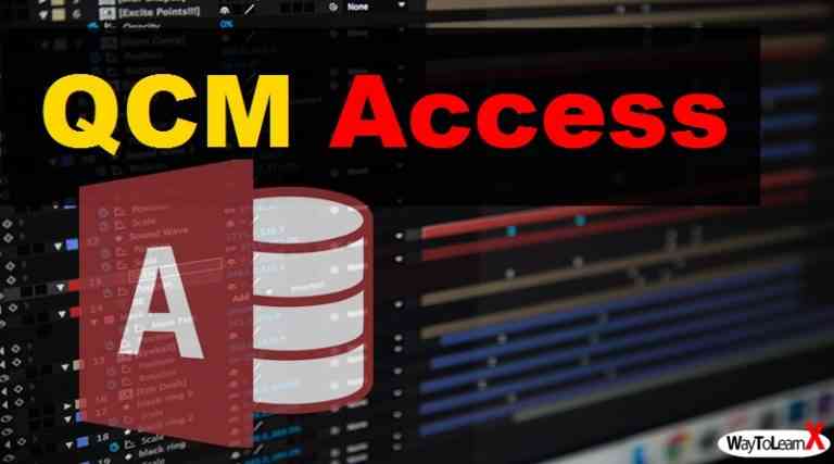 QCM Access – Partie 1 - WayToLearnX