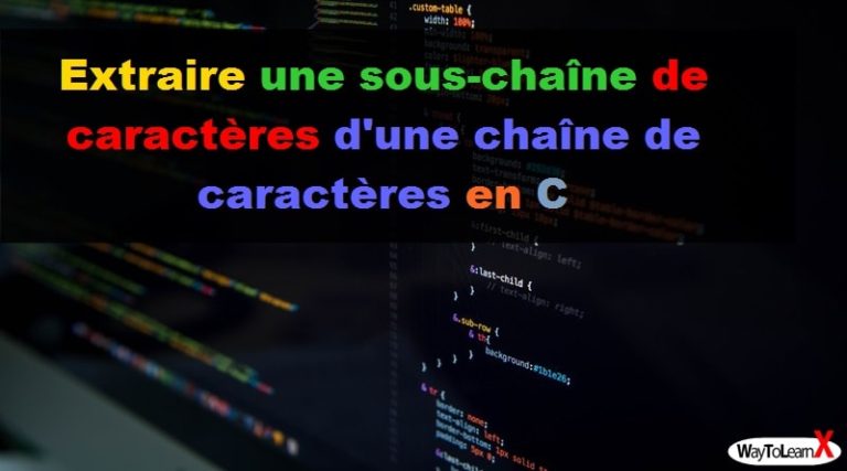 Convertir une chaîne de caractère en majuscule en C - WayToLearnX