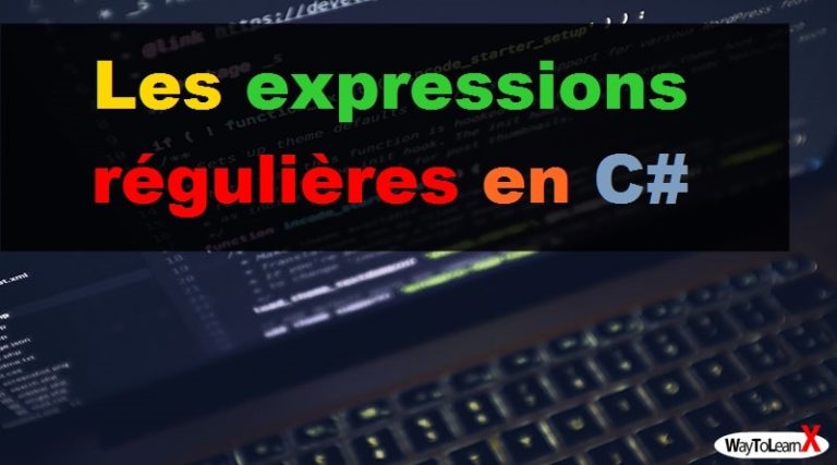 Les expressions régulières en C# - WayToLearnX