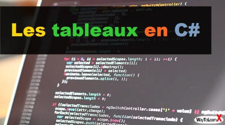 Les tableaux en C# - WayToLearnX