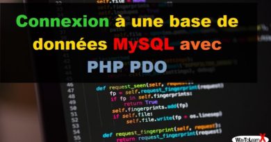 Afficher les données d'une table MySQL avec PHP PDO - WayToLearnX