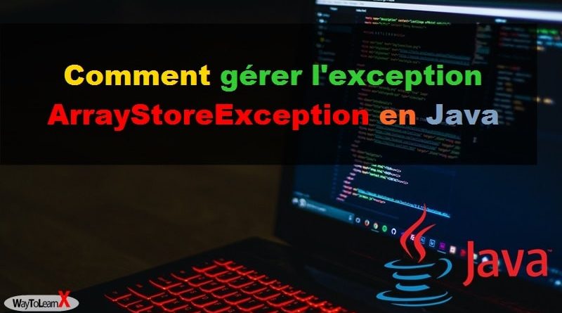 Comment gérer l'exception ArrayStoreException en Java - WayToLearnX