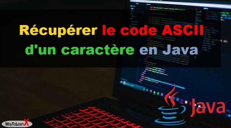 Récupérer le code ASCII d'un caractère en Java - WayToLearnX