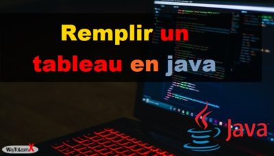 Comment afficher un tableau en Java - WayToLearnX