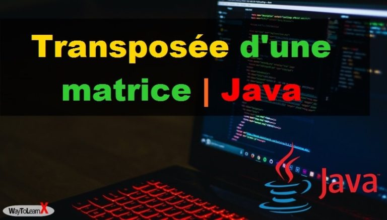 Comment afficher un tableau en Java - WayToLearnX