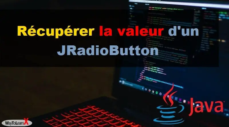 Récupérer la valeur d'un JRadioButton - Swing Java - WayToLearnX