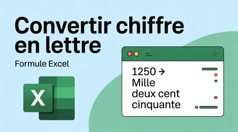 Convertir un nombre en lettres dans Excel - WayToLearnX