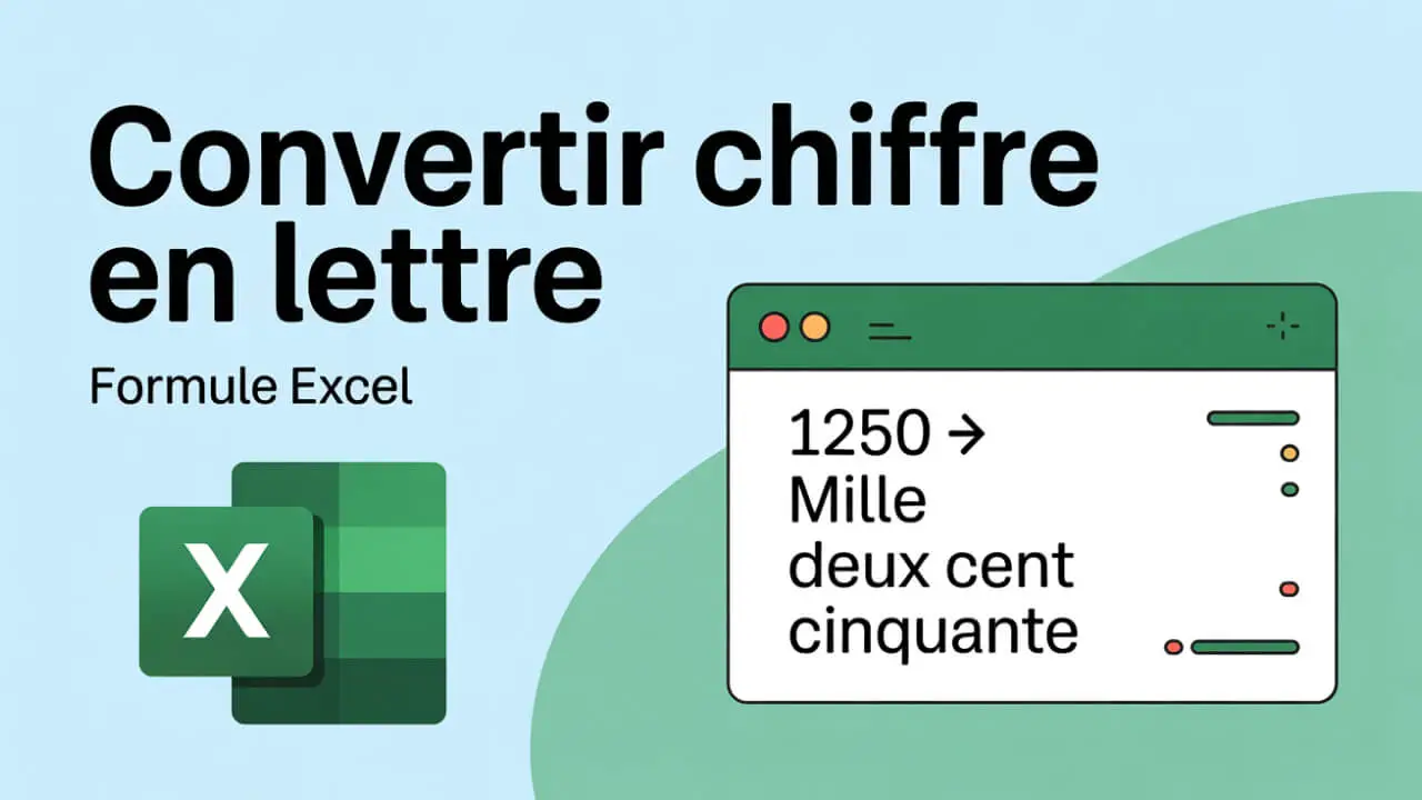 Convertir un nombre en lettres dans Excel - WayToLearnX